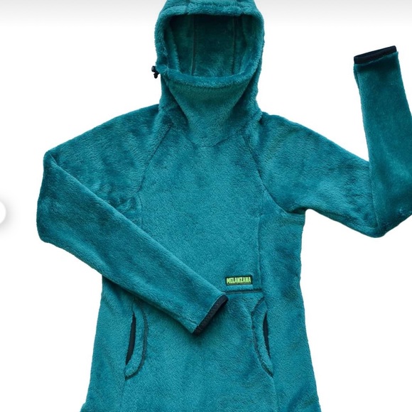 Melanzana | Jackets & Coats | Mens Melanzana Teal Blue High Loft Hoodie ...
